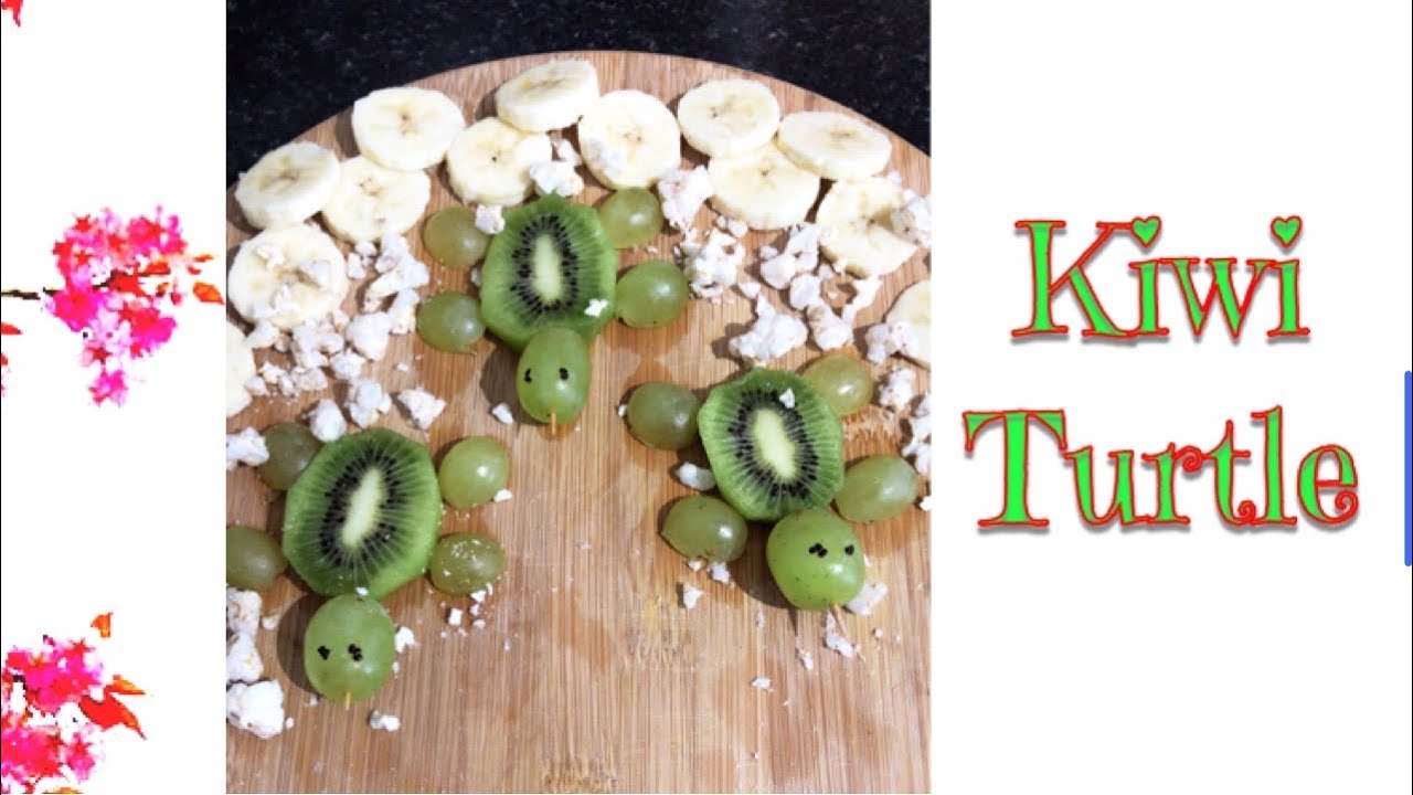Kiwi 🥝 Turtle 🐢 | #healthykidssnacks| Easy snacks to make | # ...