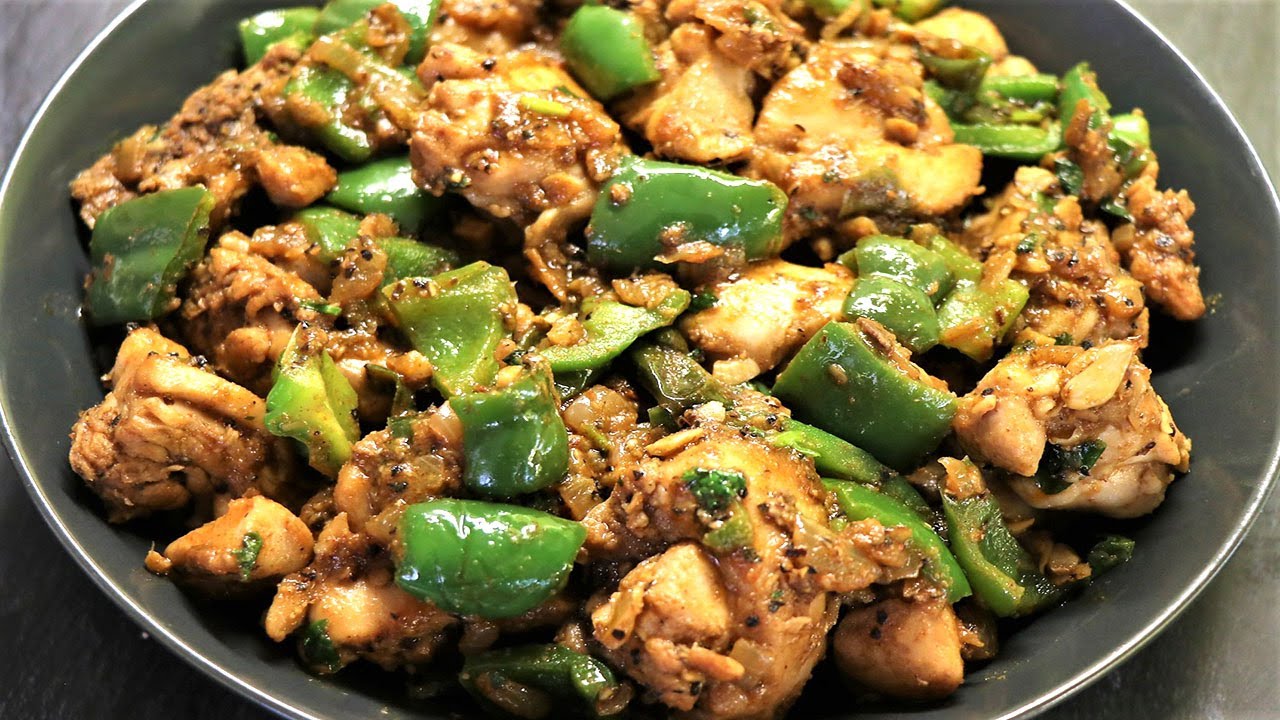 Shimla Mirch Pepper Chicken | Capsicum Chicken | Delicious Indian ...