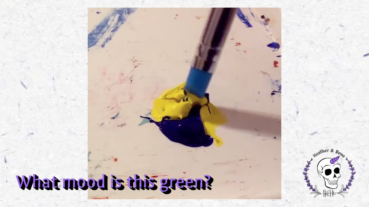 Mixing Moods - Ultramarine Blue/Cadmium Yellow Light - YouTube