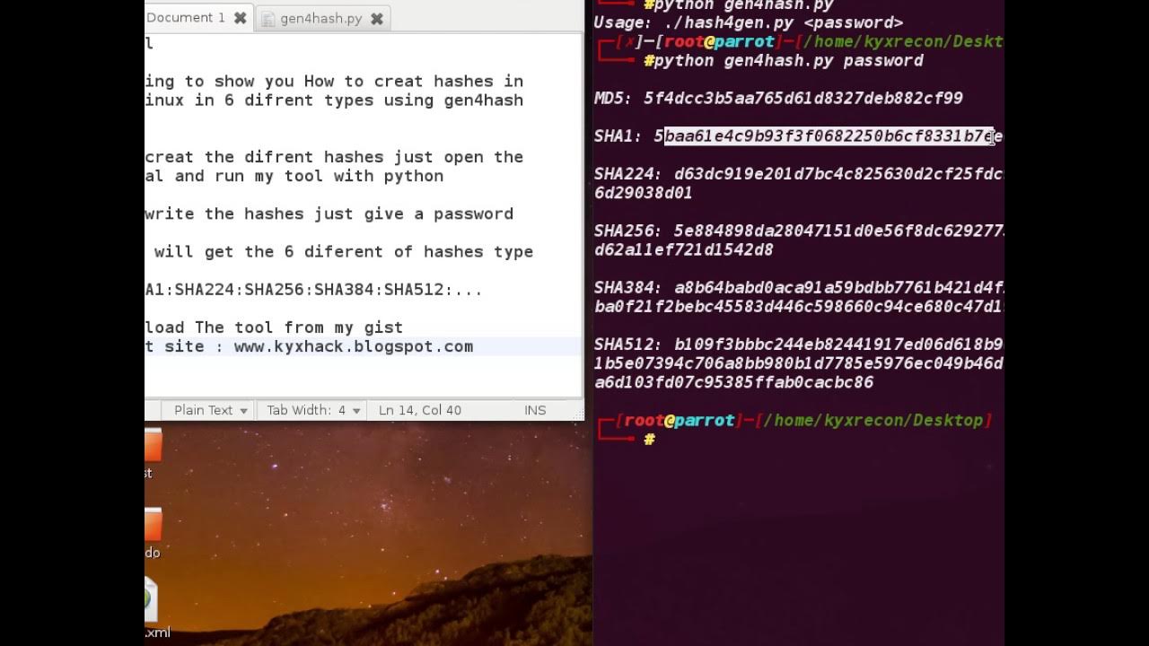 How to use Gen4hash On Linux - Kali Linux / Another tool for generating ...