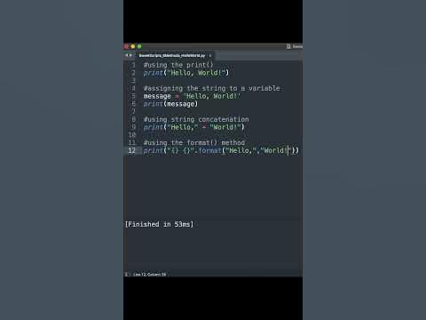 👍SO EASY Hello, World 6 ways in Python #shorts #python #coding #pythonprogramming # ...
