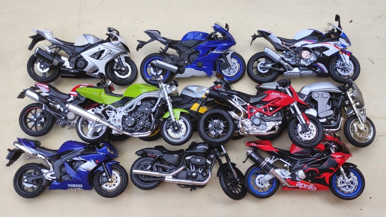 Motorcycles 1/12 Scale, Diecast Models Motorcycles 49 - YouTube