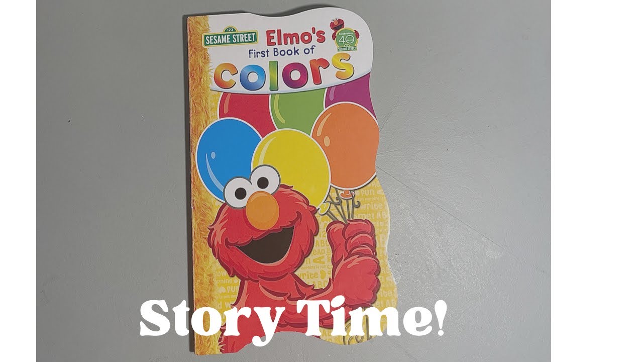 Elmo’s First Book of Colors | Story Time | Children Read Along Books ...