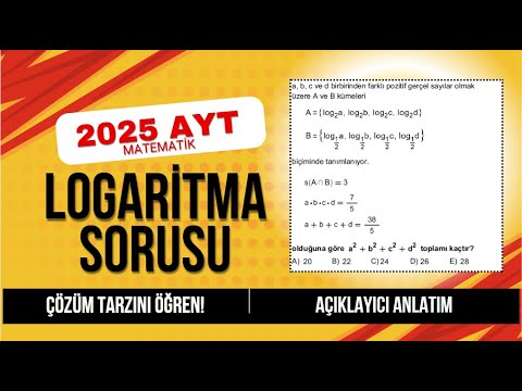 2025 AYT Matematik | Logaritma Sorusu