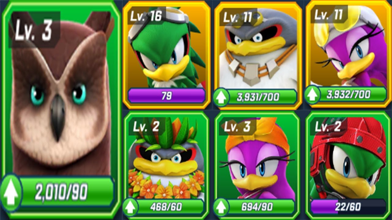 Sonic Forces Birds Battle All 7 Birds Unlocked Longclaw, Tidal Wave ...