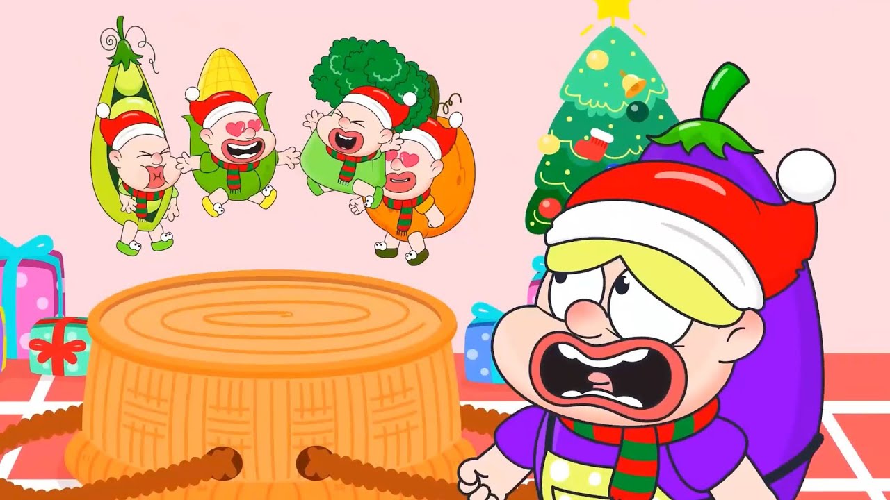 Five Little Vegetables | Christmas Song For Kids | 2D Billions - YouTube