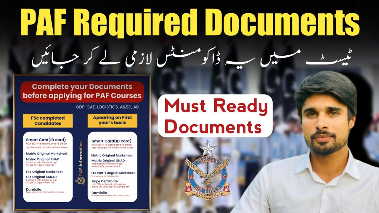 Which Documents Require For Air Force Test? | GDP/AE/AD/A&SD/Logistics ...