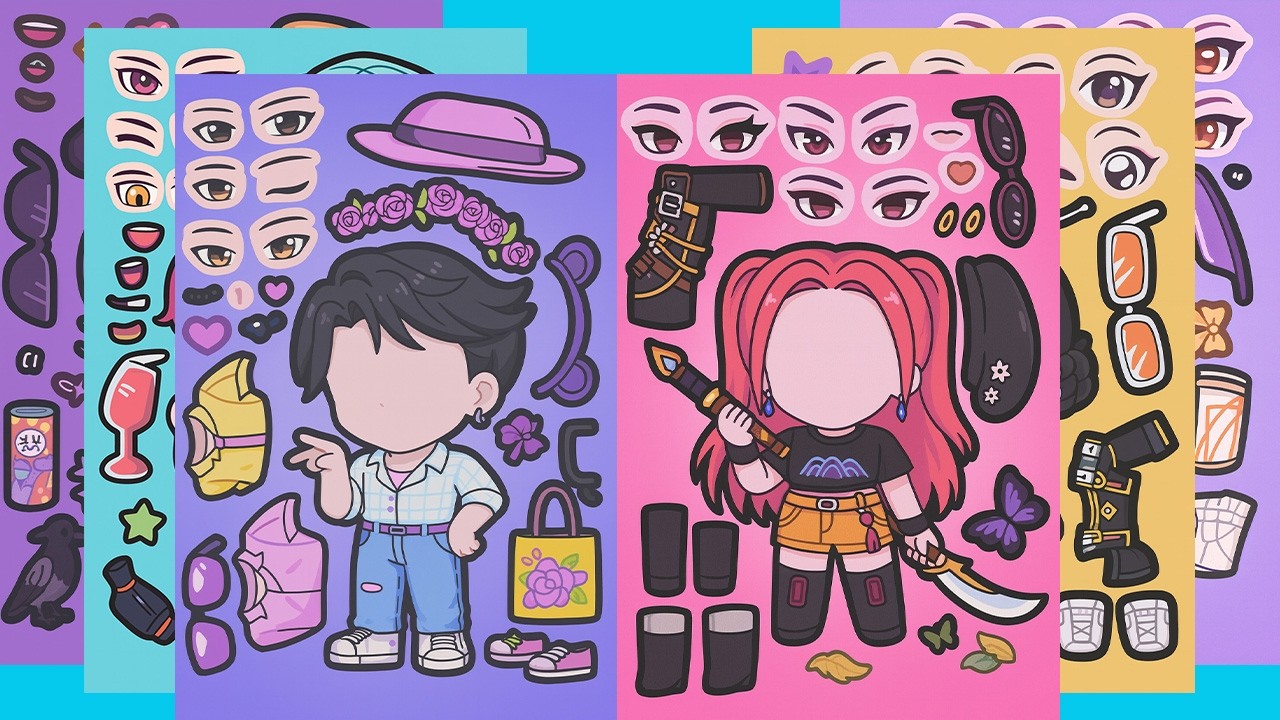 75 Minutes Satisfying💖Decorate with Sticker Book KPop Demon Hunters ...