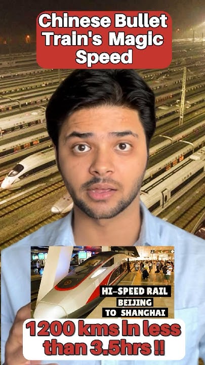 1200 KM in 3.5 Hours: How China Beat India in High-Speed Rail! - YouTube