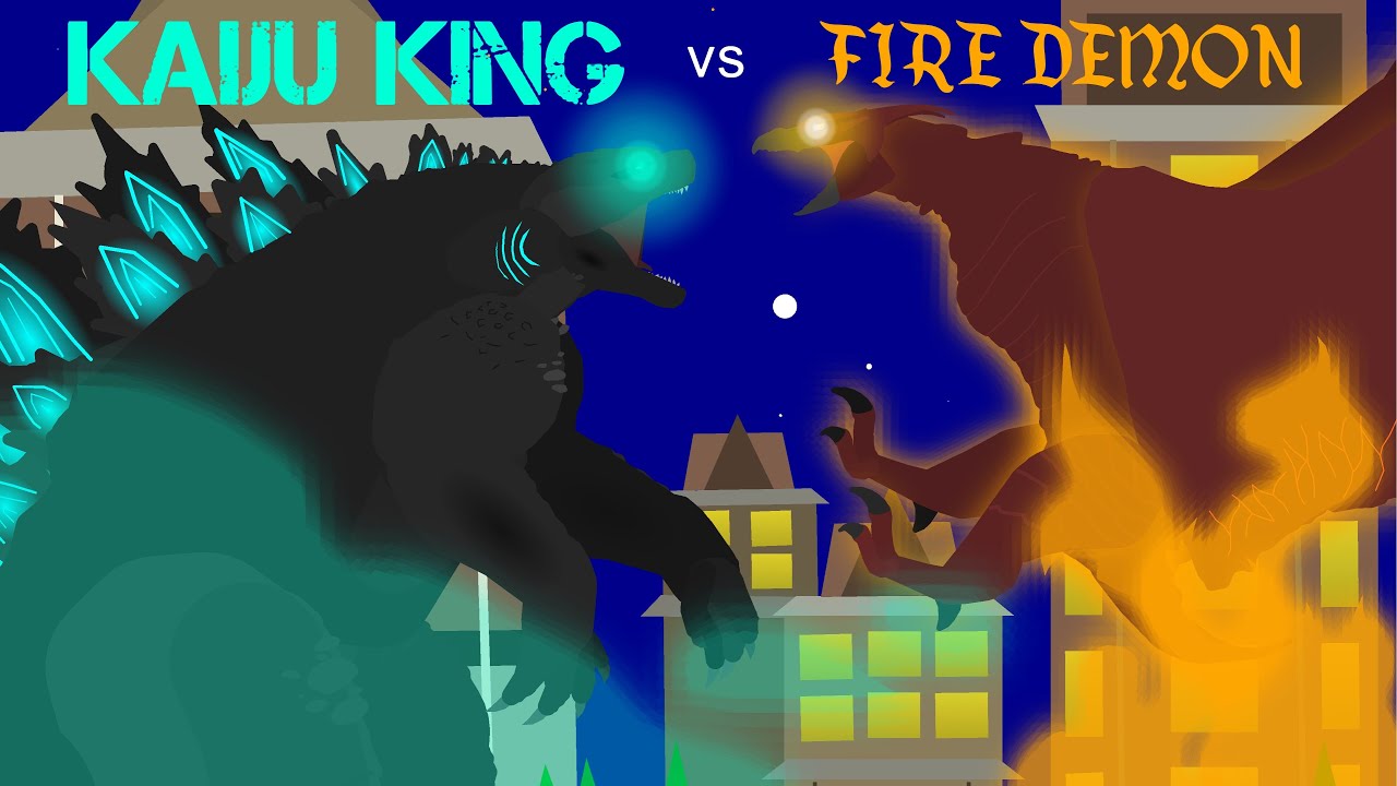 GODZILLA vs RODAN - FULL CUT (Stick Nodes Kaiju fight animation/fan ...