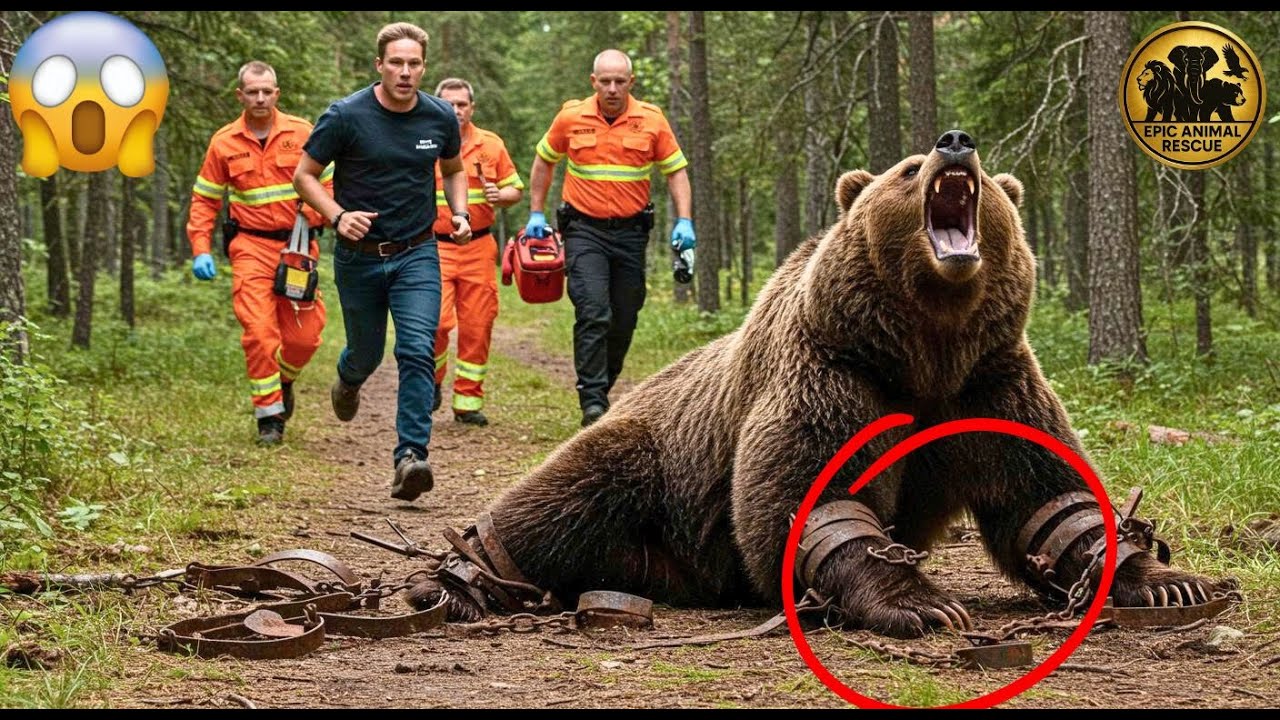 Heroic Rescue Team Saves Poor Bear Caught in Painful Hunting Traps ...