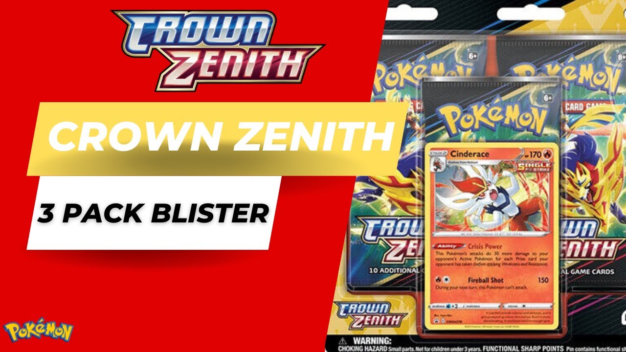 Crown Zenith 3 Pack blister Unboxing - What Cards Will We Unbox?! - YouTube