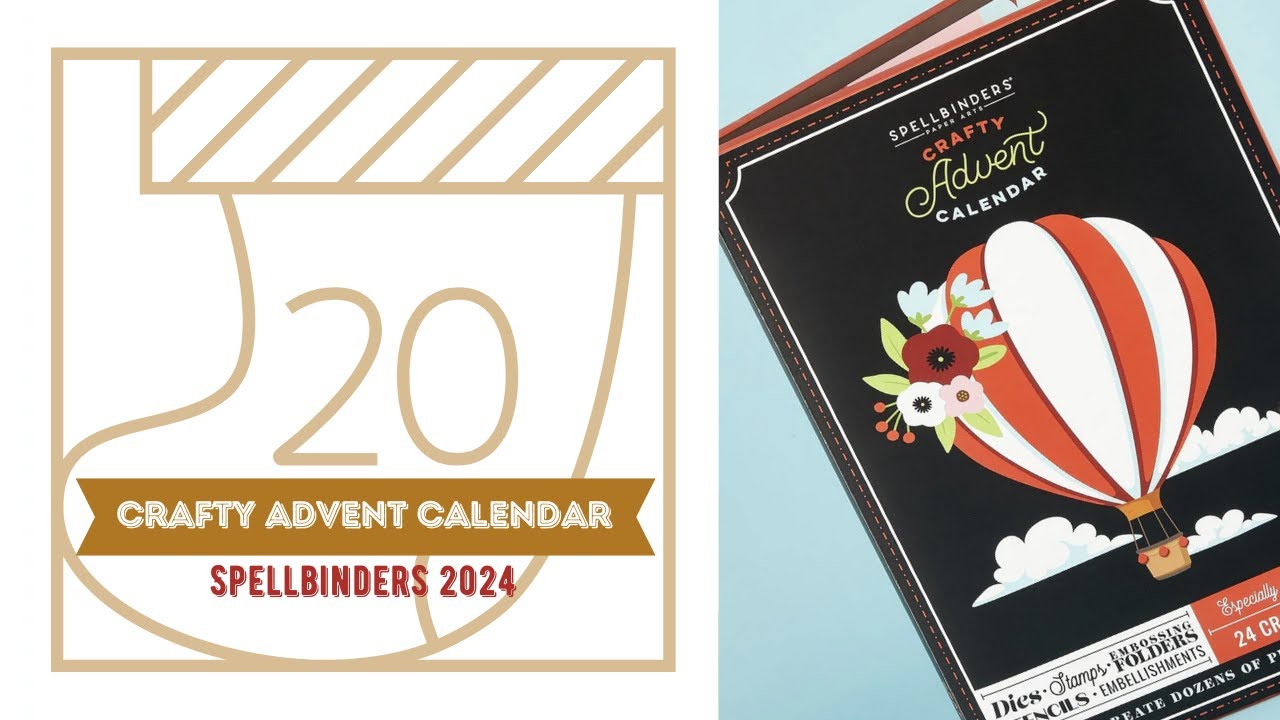 Day 20 Spellbinders 2024 Crafty Advent with Roller Disco Dottie - YouTube
