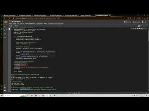 Práctica 2_Deep Learning (DL): Gradiente descendente como algoritmo de aprendizaje - YouTube