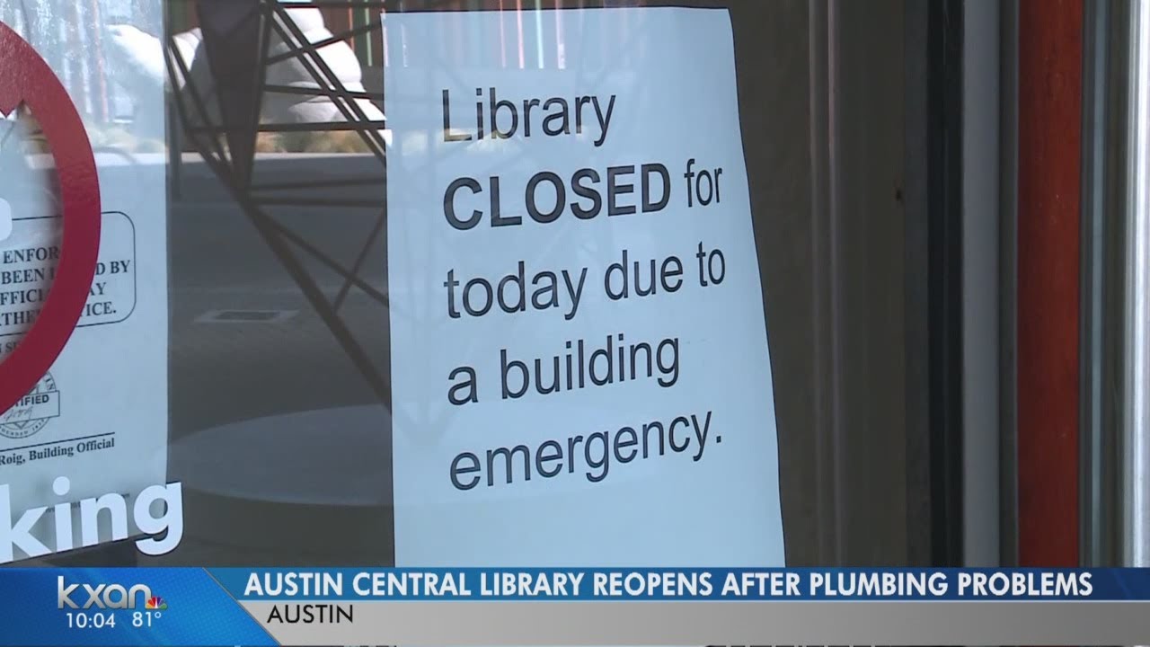 Central Library canceled, rescheduled events due to sewage leak - YouTube