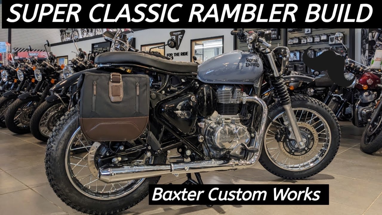 Rugged Royal Enfield Classic Rambler - Baxter Custom Works - Wahoo! - YouTube