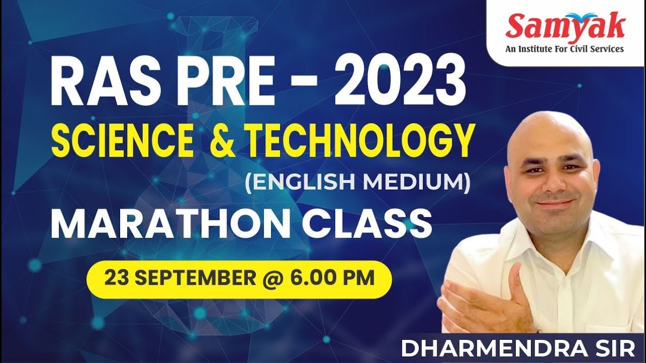 RAS Pre Science and Tech Marathon Class | RAS Pre Revision Classes By ...