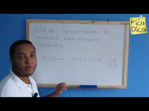 AULA 06 Conversão milímetro para polegada - Metrologia - YouTube