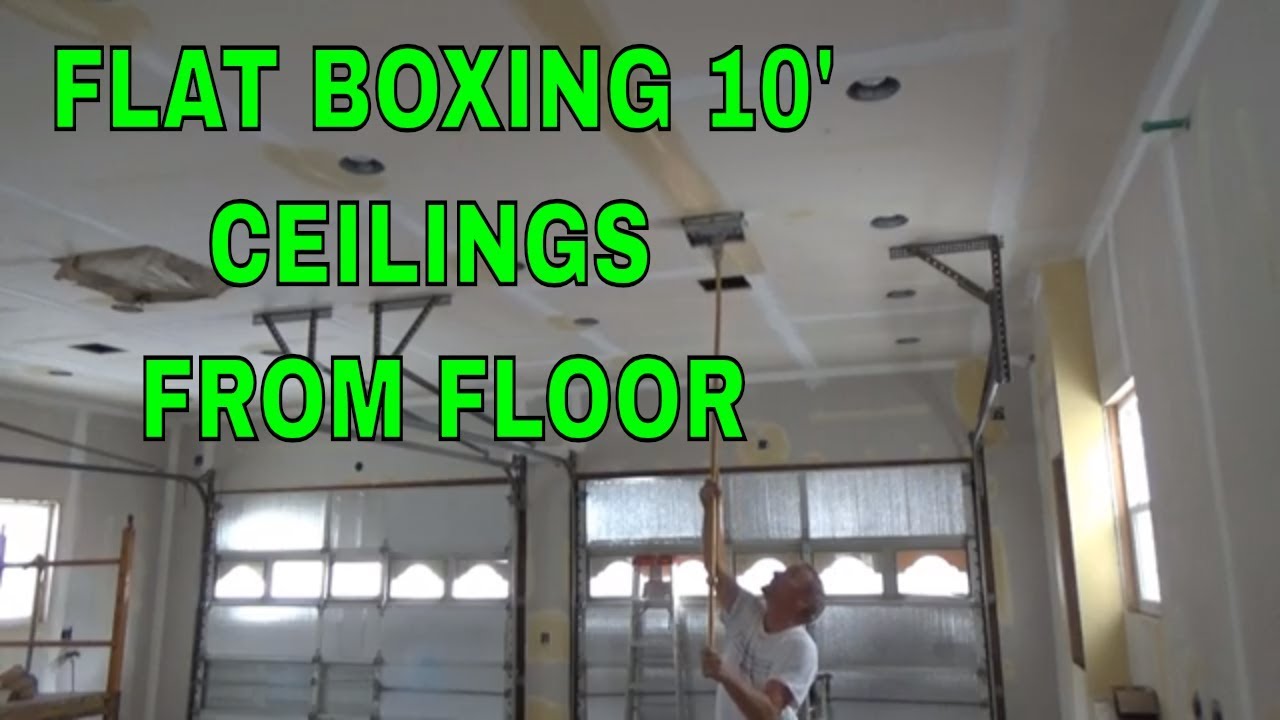 BOXING 10' CEILINGS FROM THE FLOOR WITH 10"BOX - YouTube