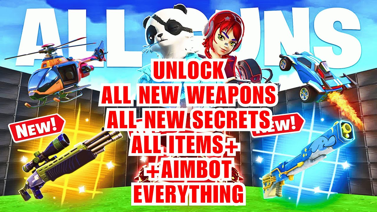 MEGA 1V1 ALL GUNS & VEHICLES | FIND ALL SECRETS CODE LOCATIONS PART 1 ...
