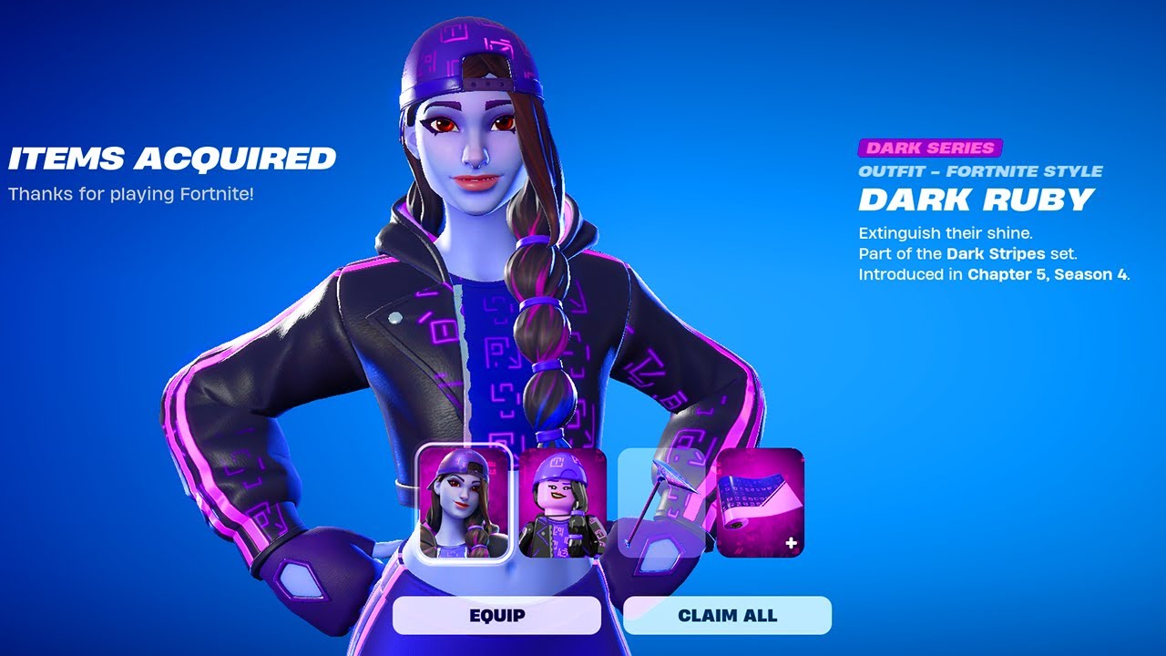 Purchasing DARK RUBY BUNDLE IN FORTNITE! - YouTube