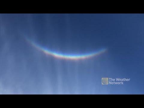 Upside-down rainbow (Circumzenithal arc) is caught ON CAM in Quebec ...
