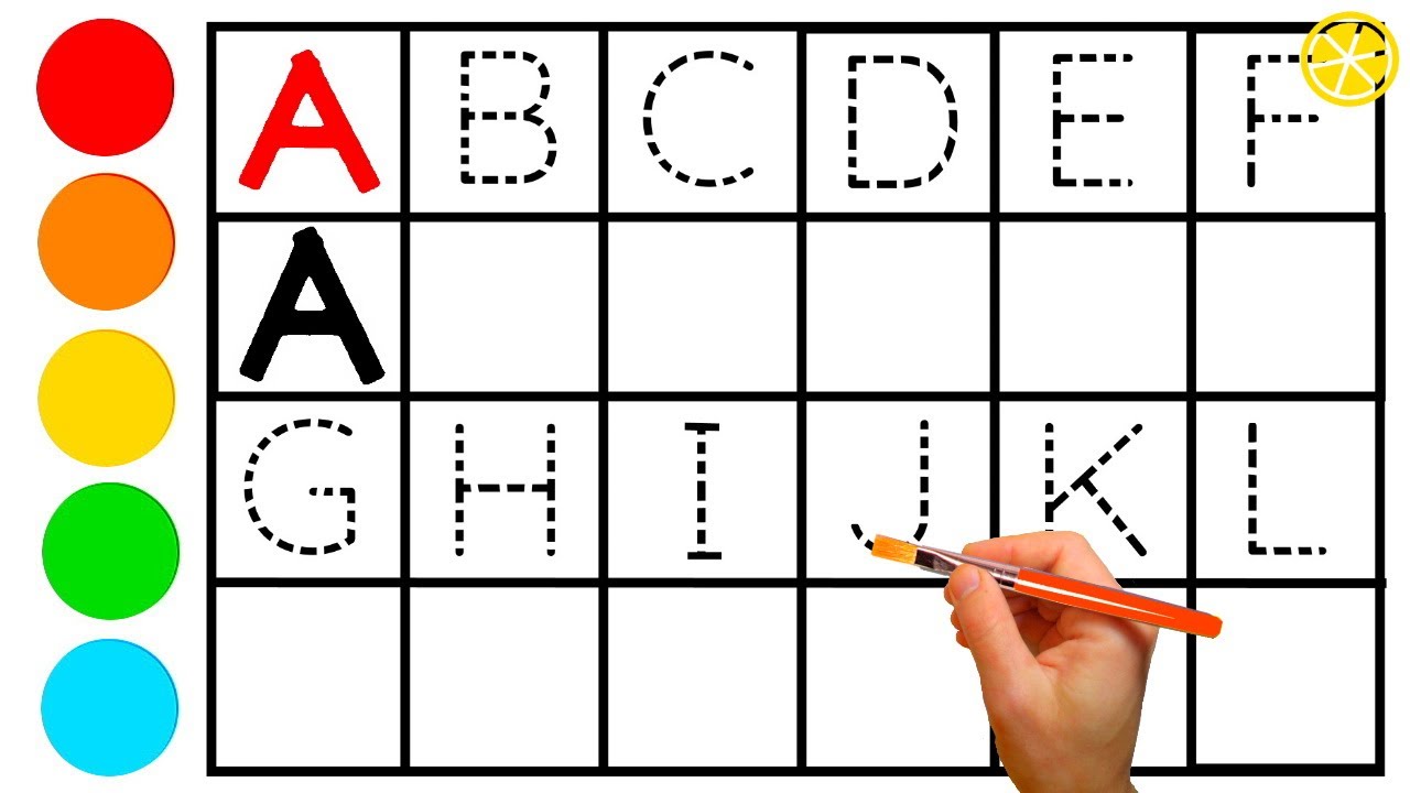 알파벳 abcd 그리기 ABCD Drawing for kids - YouTube