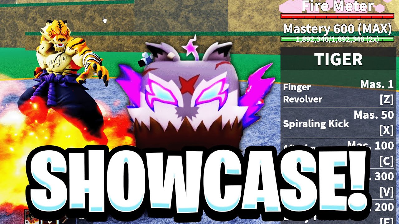 TIGER & WAREWOLF FRUIT SHOWCASE HALLOWEEN EVENT IN BLOX FRUITS - YouTube