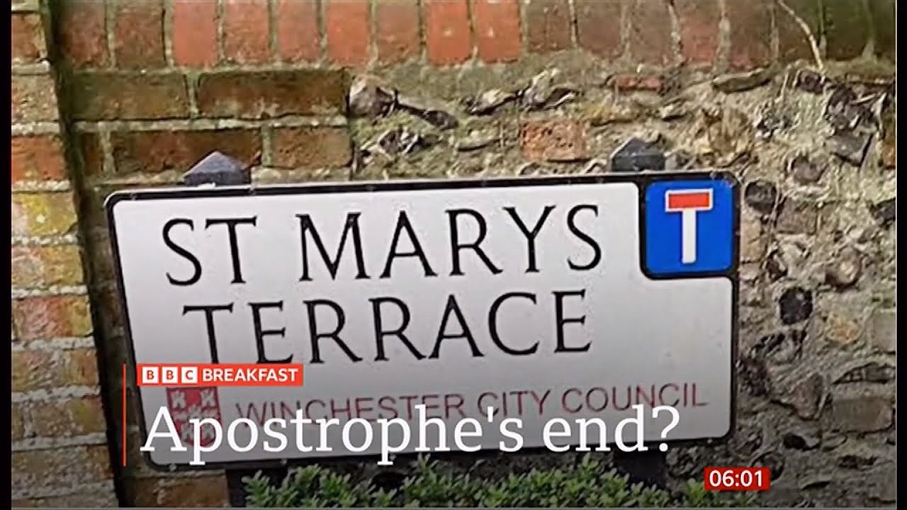 Apostrophe's end? When it comes to road signs in the UK & discussion ...