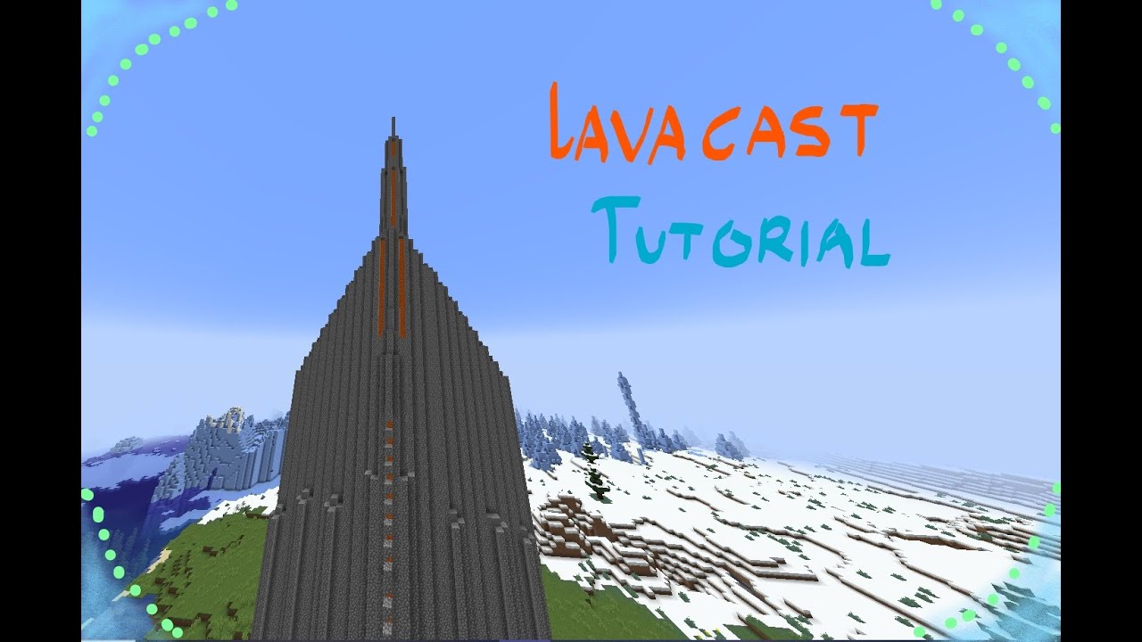 lava casting tutorial MINECRAFT how to build this castle - YouTube