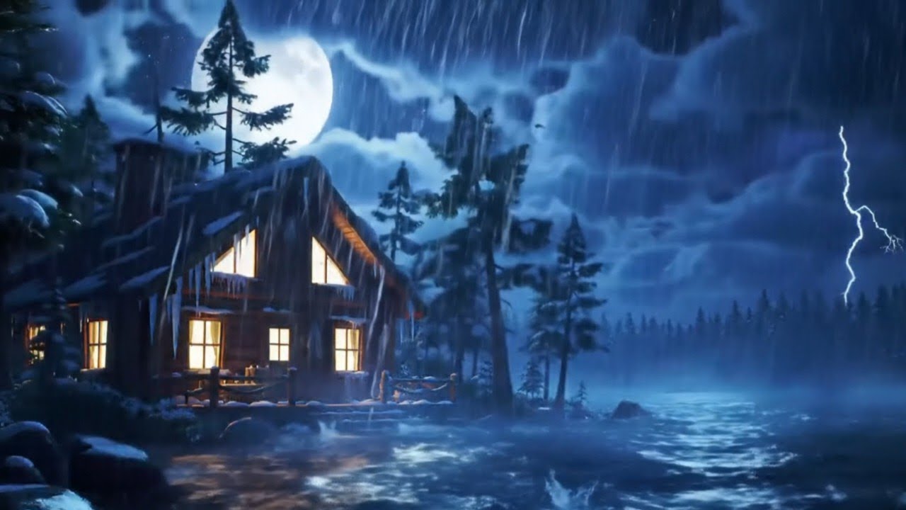 Cure sadness and overcome insomnia with heavy rain accompanied by ...