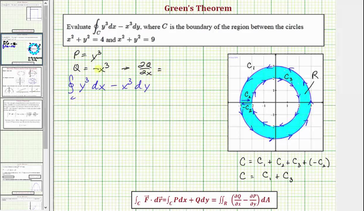 Ex Use Green s Theorem To Evaluate A Line Integral Polar YouTube