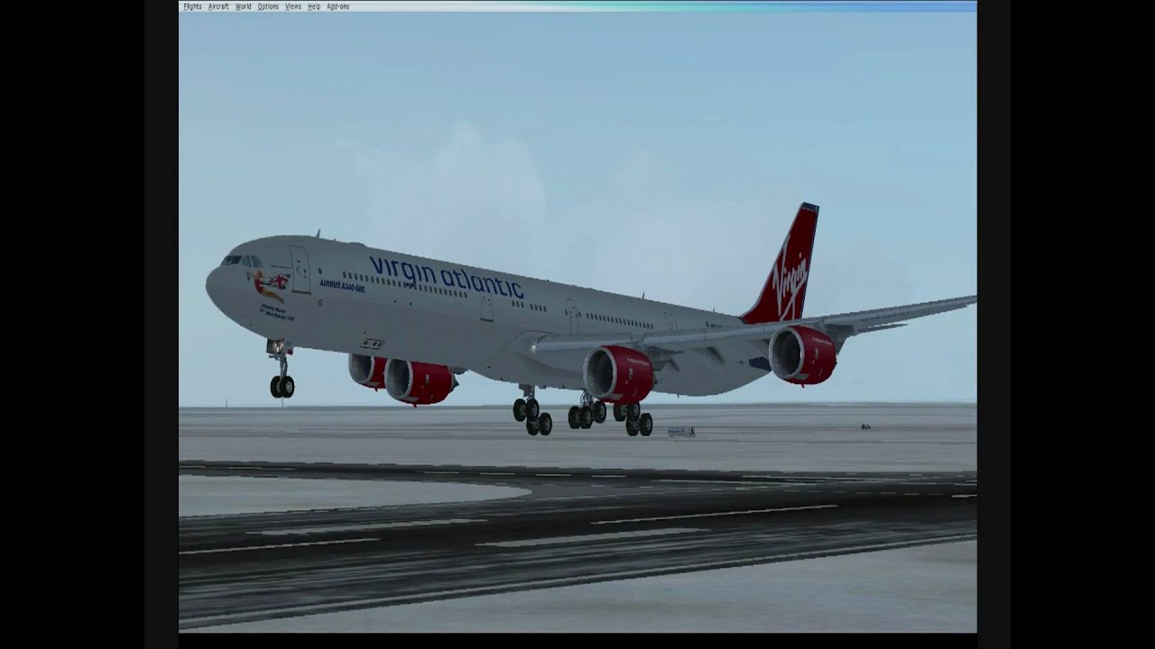 Flight Simulator X Airbus A340 600 - YouTube
