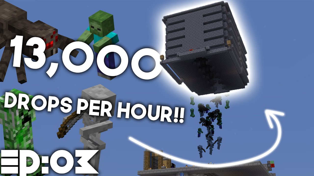 Best AFK Mob farm in Minecraft 1.15.2!! 13,000+ DROPS AN HOUR!! EP: 03 ...