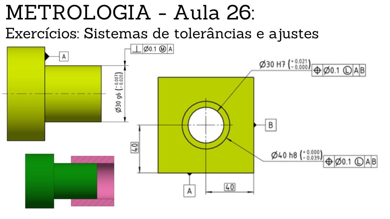 METROLOGIA - Exercícios: Sistema de tolerâncias e ajustes - YouTube