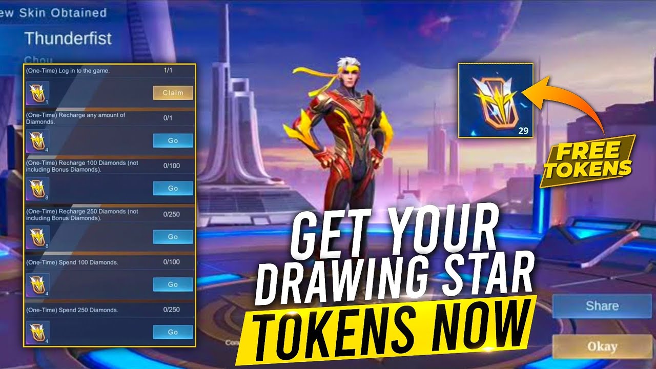 GET YOUR FREE 29 X DAWANING STAR TOKENS NOW 😍/ MOBILE LEGENDS FREE ...