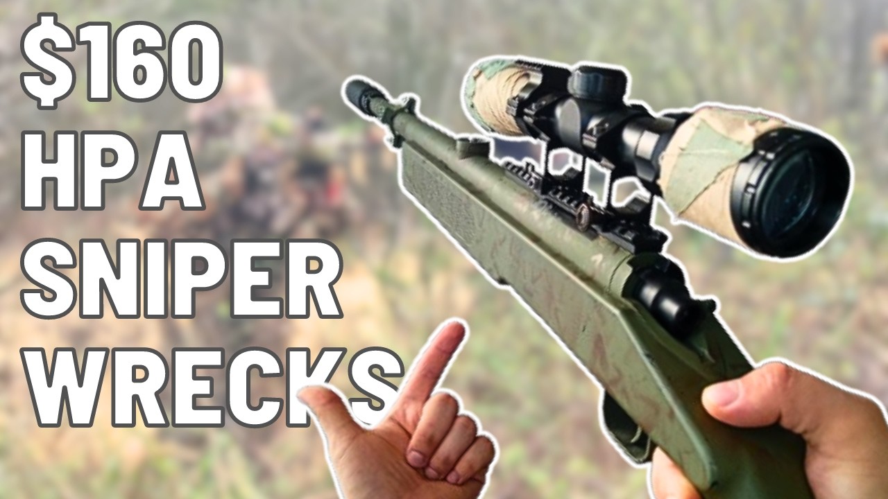 They Fear The CHEAPEST Airsoft HPA Sniper Rifle ($160 Airsoft HPA Build ...