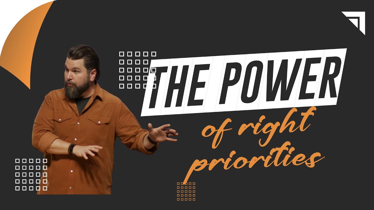 The Power Of Right Priorities - YouTube