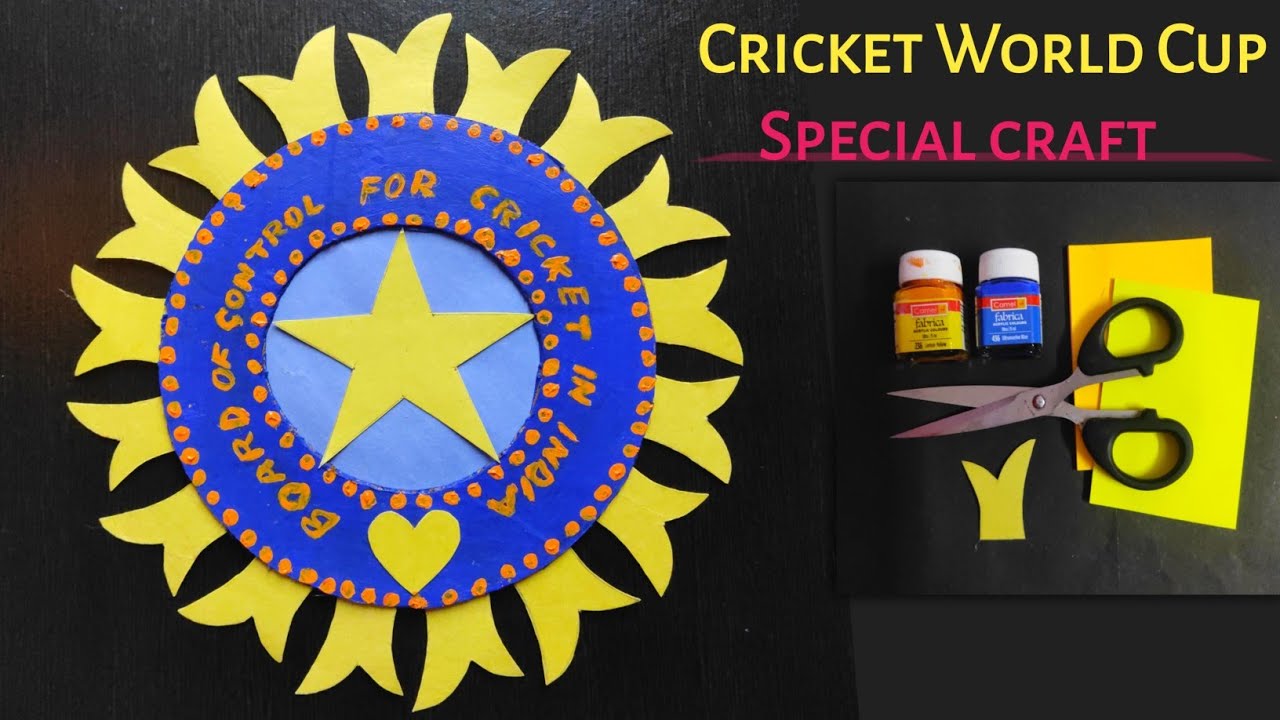 Indian Cricket team logo making paper craft | Cricket World Cup 2023 ...