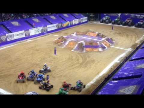 2017 Lexington Monster Jam ATV Championship Race! - YouTube