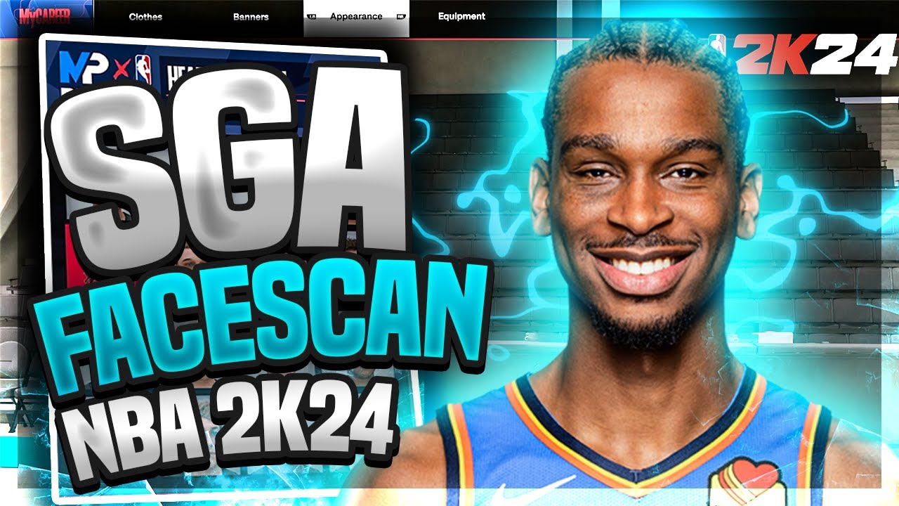 NBA 2K24 HOW TO LOOK LIKE Shai Gilgeous-Alexander!! SGA FACE CREATION ...