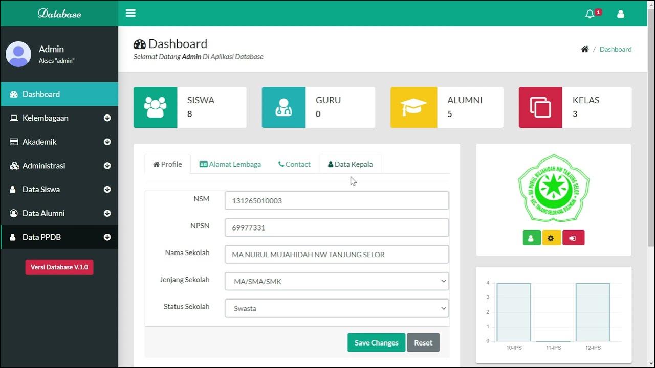 Terbaru !! Aplikasi Database Siswa Berbasis Website : Isian Data Sesuai Emis 4.0 - YouTube