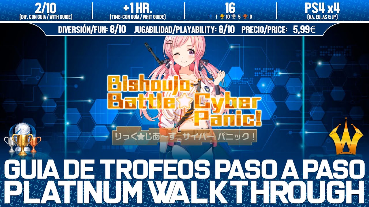 BISHOUJO BATTLE CYBER PANIC 🏆 | GUÍA DE TROFEOS Y LOGROS | TROPHY & ACHIEVEMENTS GUIDE ...