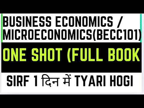 Business Economics one shot | Introductory microeconomics one shot ...