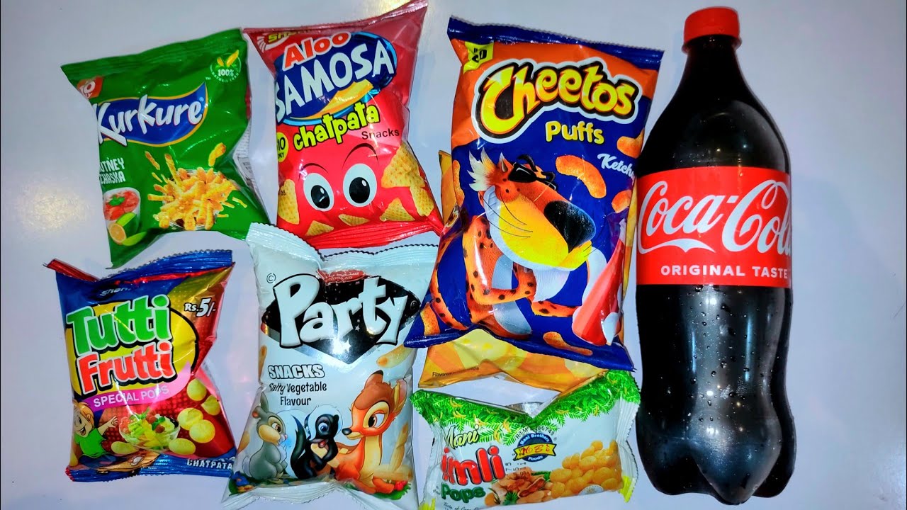 Latest collection of snacks | Unboxing snacks with Coca Cola | Snacks ...