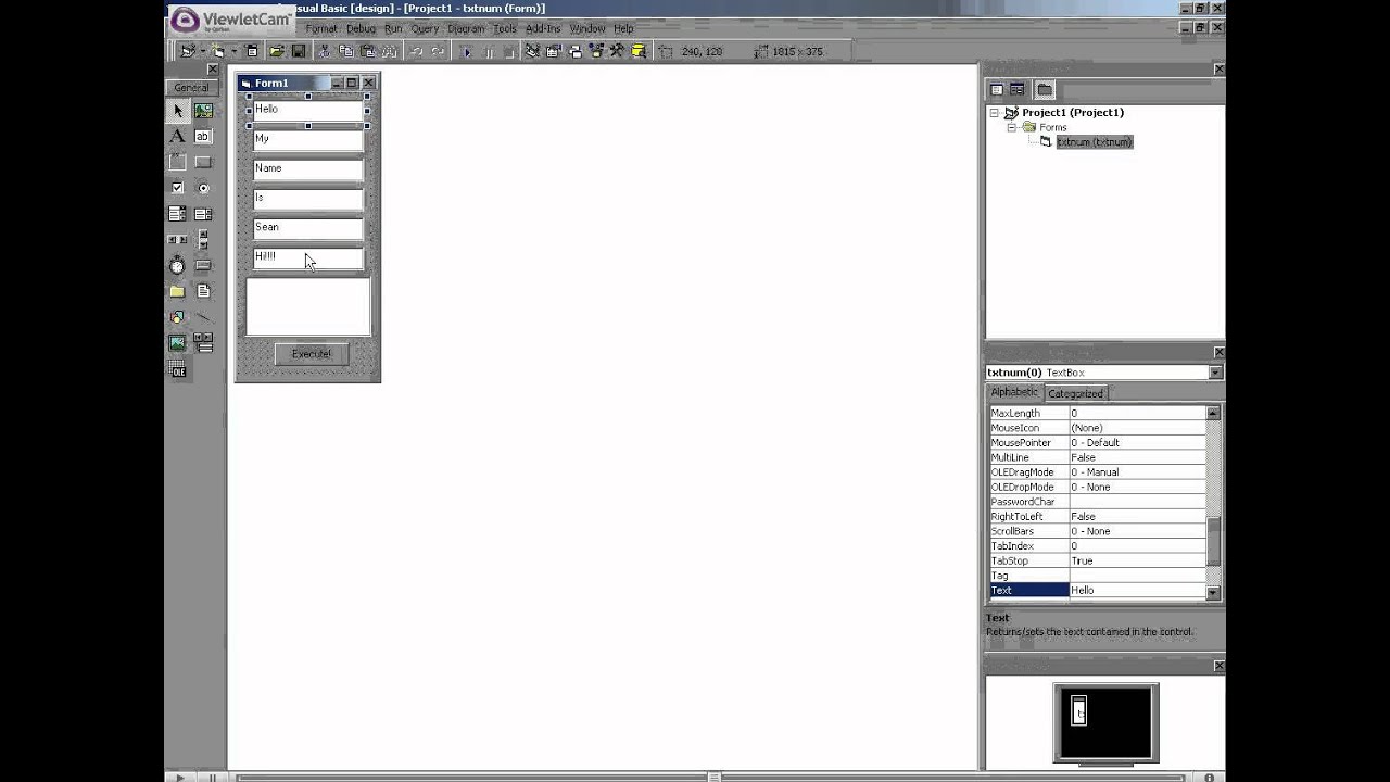 Visual Basic Vb Tutorial 56 Object Controls 5324