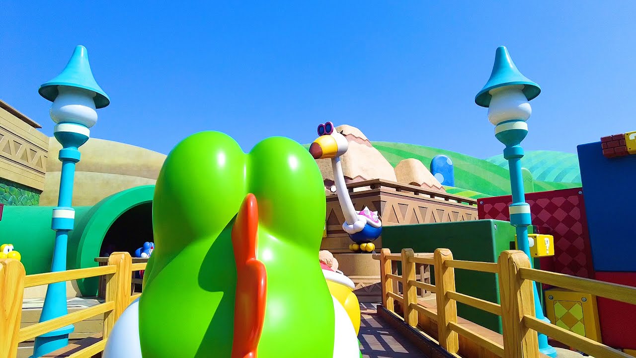 USJ YOSHI'S ADVENTURE ヨッシーアドベンチャー Ride at SUPER NINTENDO WORLD【 たびメロン🍈🥚 ...