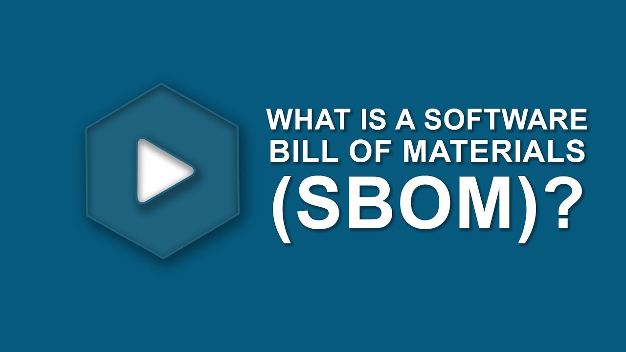 What is a Software Bill of Materials (SBOM) - YouTube
