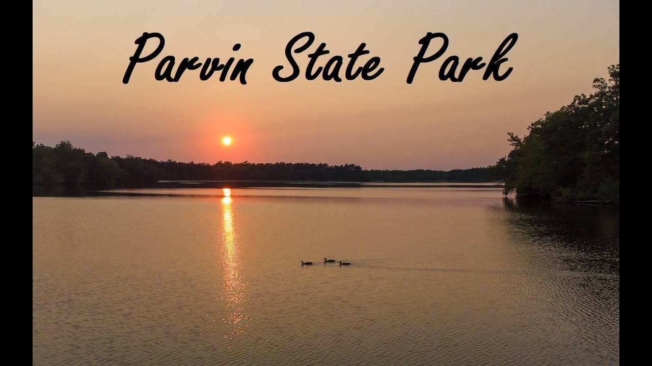 4k DJI Sunset over Parvin Lake in Pittsgrove, NJ - YouTube
