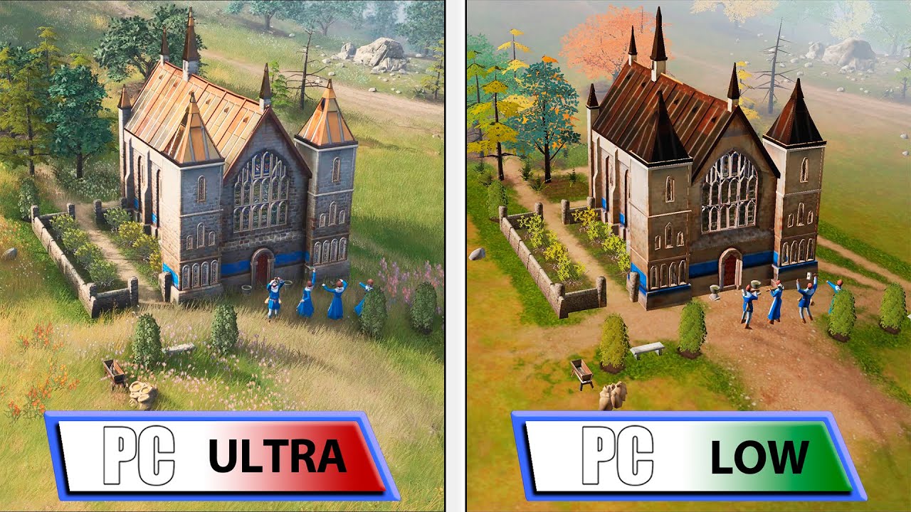 Age of Empires IV | Low VS Ultra | PC Graphics Comparison - YouTube